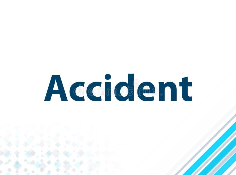 Accident Modern Flat Design Blue Abstract Background Stock Illustration ...