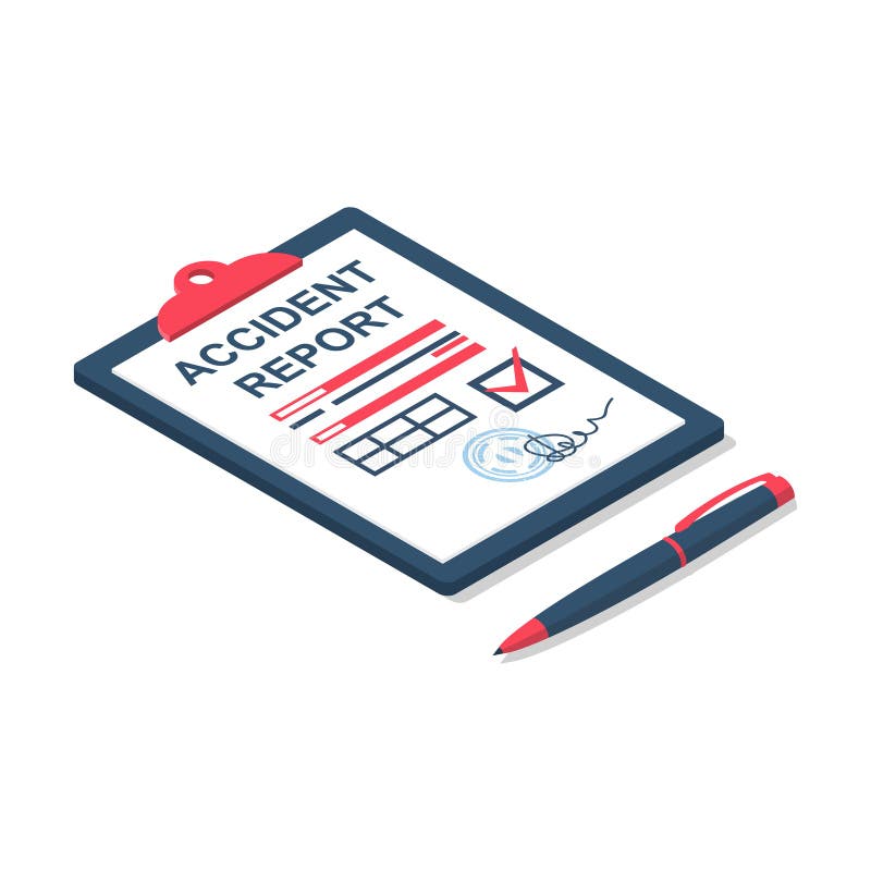 Accident report form stock vector. Illustration of accident - 85909768