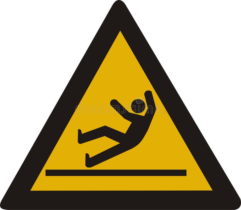 Accident Fall Warning Sign Stock Illustrations – 6,129 Accident Fall ...
