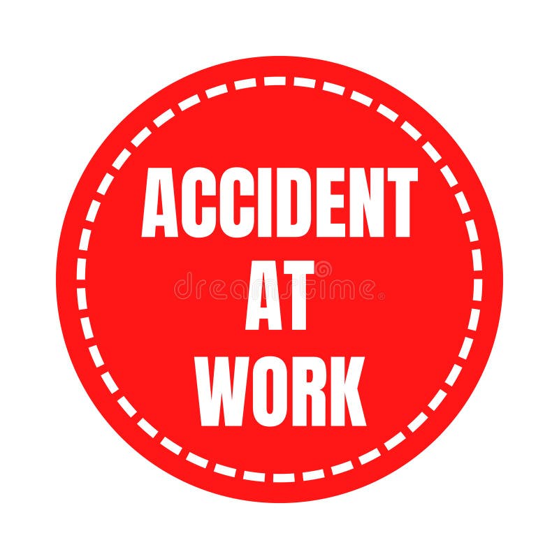 Accident at Work Symbol Icon Stock Illustration - Illustration of ...