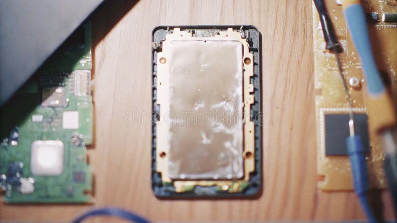 Accidental Water Splash on Dismantled Battery Component in Tech ...