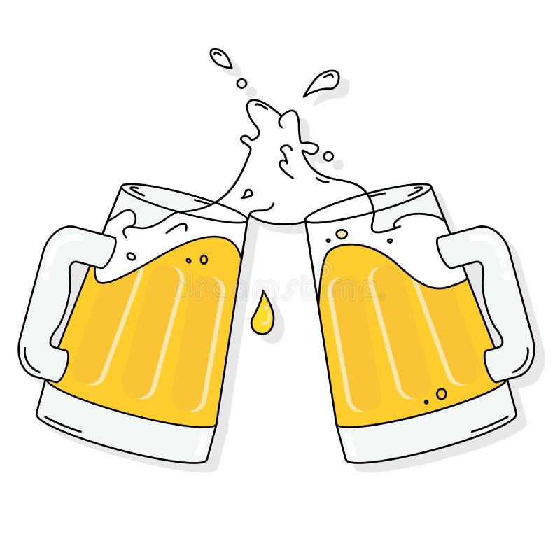 Icone Della Birra Di Vettore Illustrazione Vettoriale - Illustrazione ...