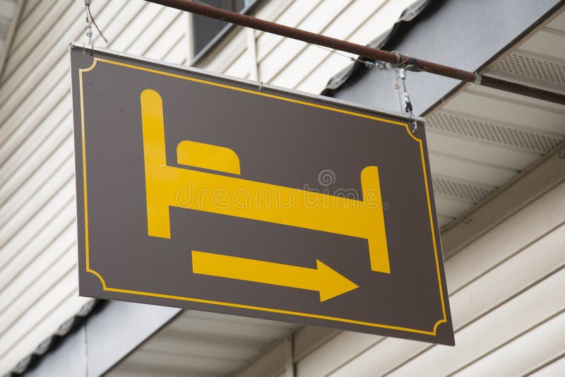Accommodation Sign stock image. Image of sleep, sign - 52376839