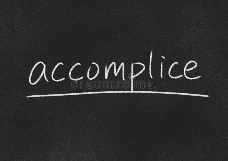 Accomplice stock photo. Image of chalkboard, accomplice - 165259356