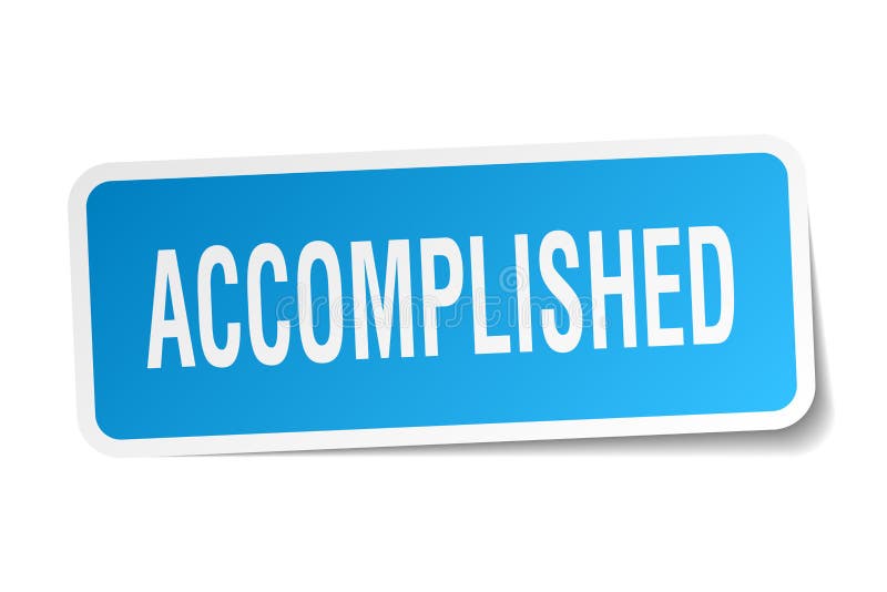 Accomplished Sticker Stock Illustrations – 1,117 Accomplished Sticker ...