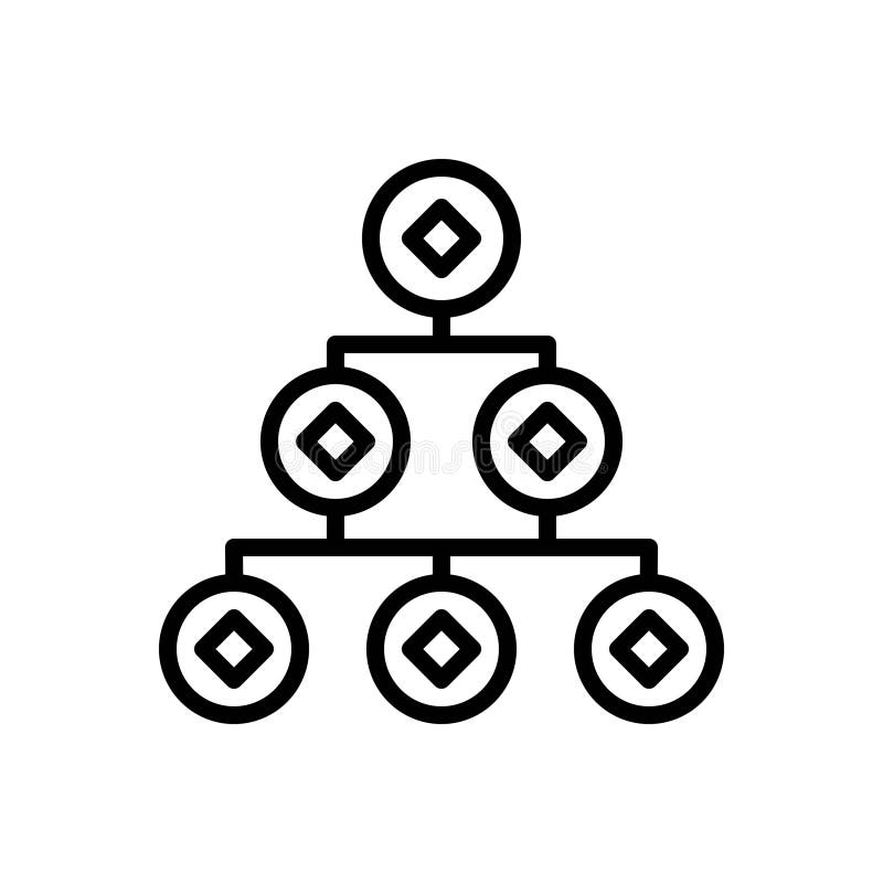 Black Line Icon for According, Pursuance and Group Stock Vector ...