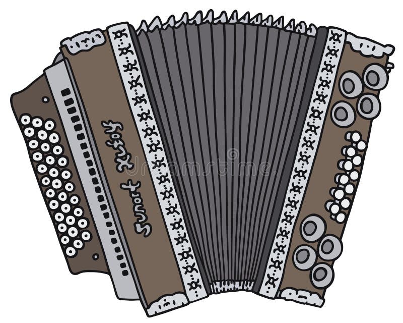 Accordion stock vector. Illustration of accord, instrument - 39314484