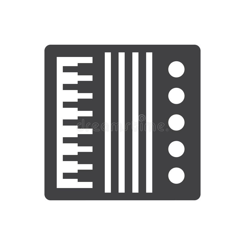 Accordion Icon - Musical Instrument Icon Stock Vector - Illustration of ...