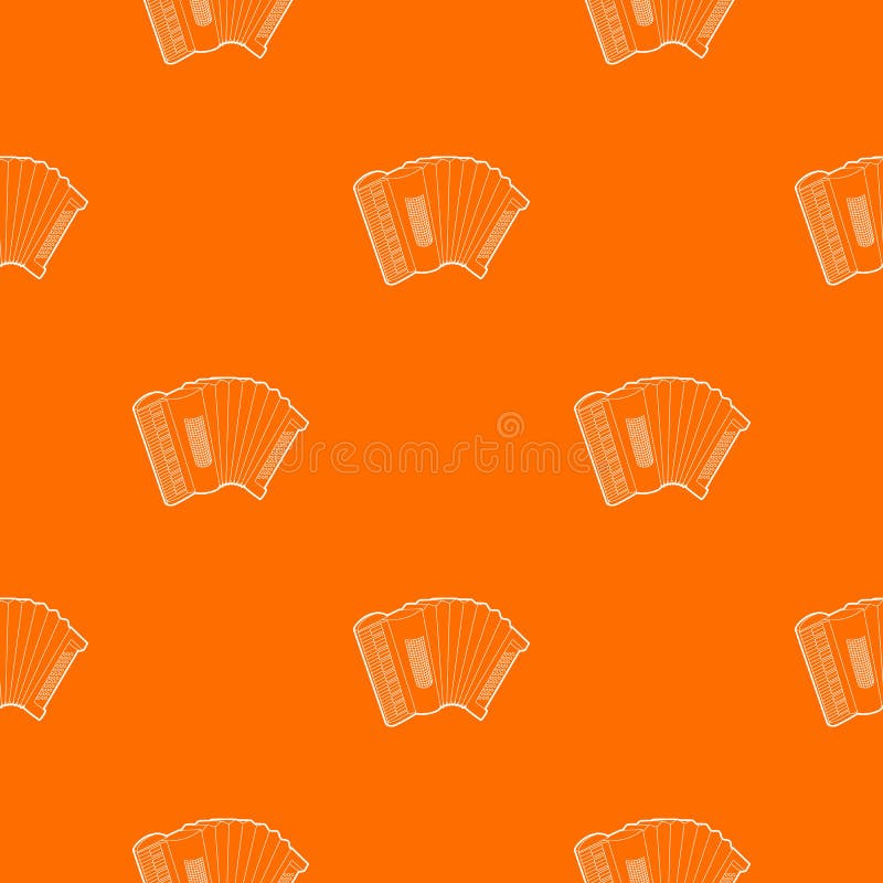 Accordion Pattern Vector Orange Stock Vector - Illustration of pattern ...