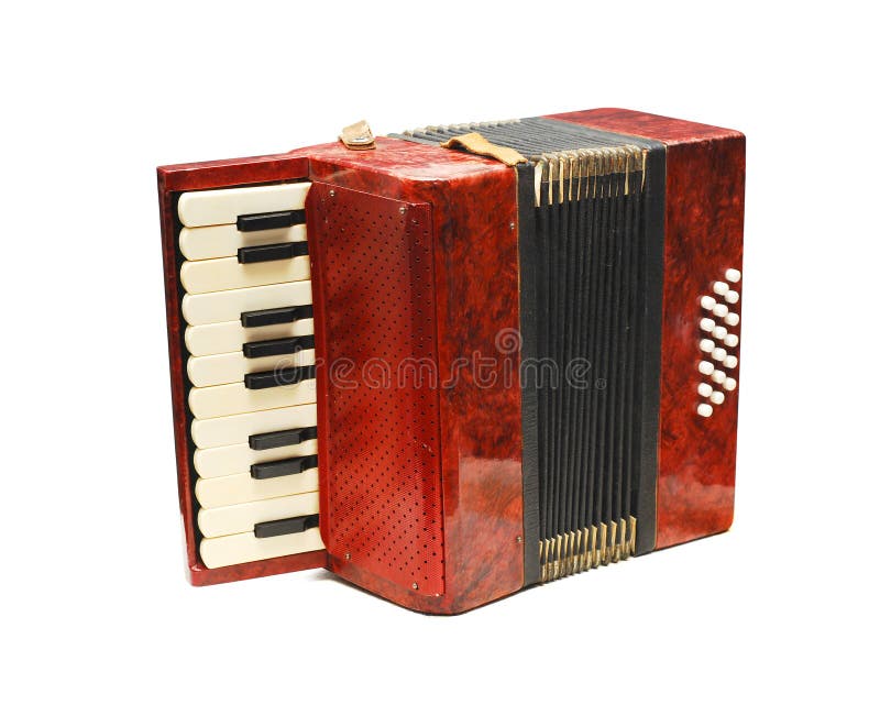Accordion stock image. Image of retro, isolated, vintage - 34035913