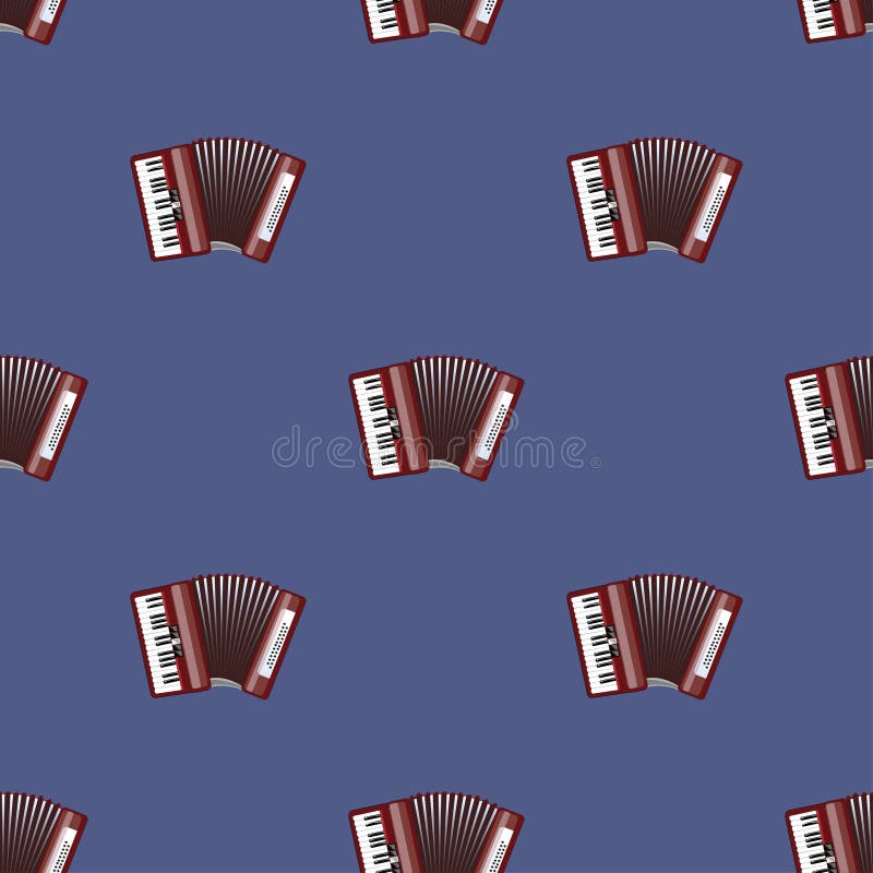 Accordion Seamless Modern Pattern. Vector Stock Vector - Illustration ...