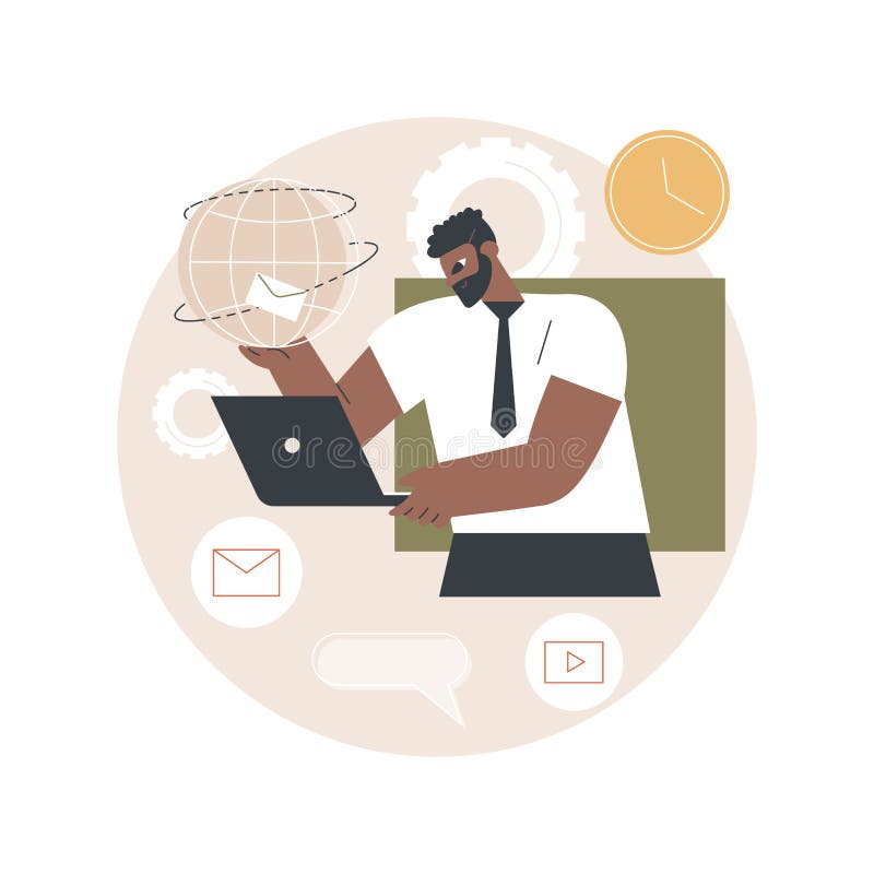 Account Administrator Abstract Concept Vector Illustration. Stock ...