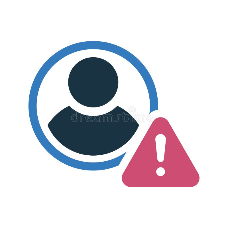 Account Alert Icon. Simple Editable Vector Graphics Stock Vector ...