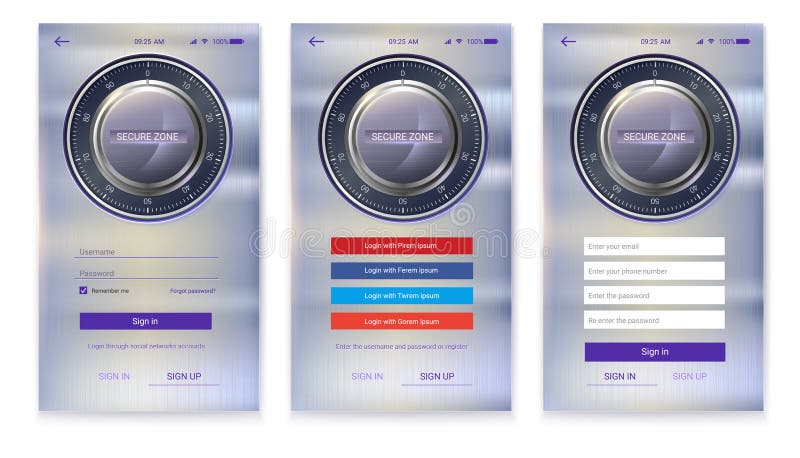 UI Design, Account Register or Authorization, Interface for Touchscreen ... UI Design, Account Register or Authorization, Interface for Touchscreen ...
