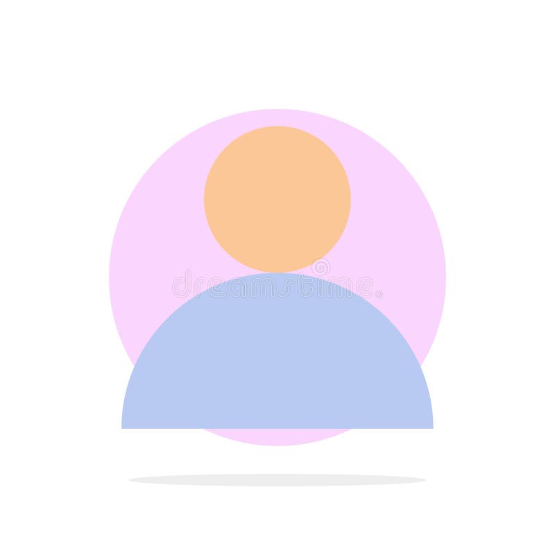 Account, Avatar, User Abstract Circle Background Flat Color Icon Stock ...