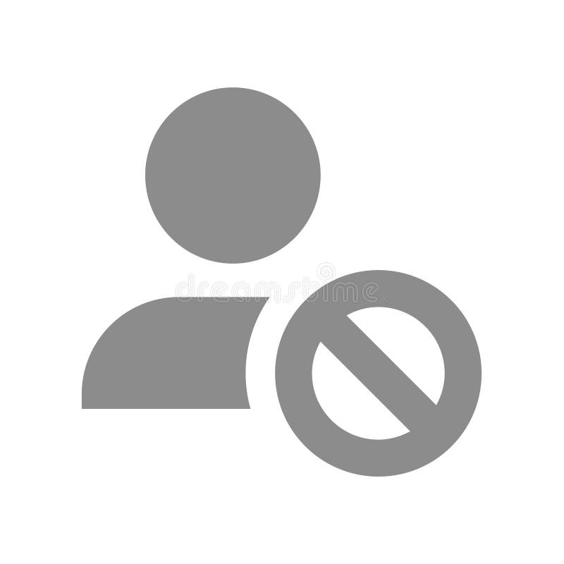 Account Banned and Rejected Vector Icon Stock Illustration ...