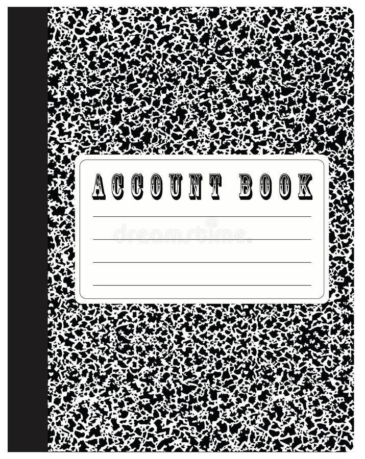 Account book stock vector. Illustration of workbook, ledger - 41209170