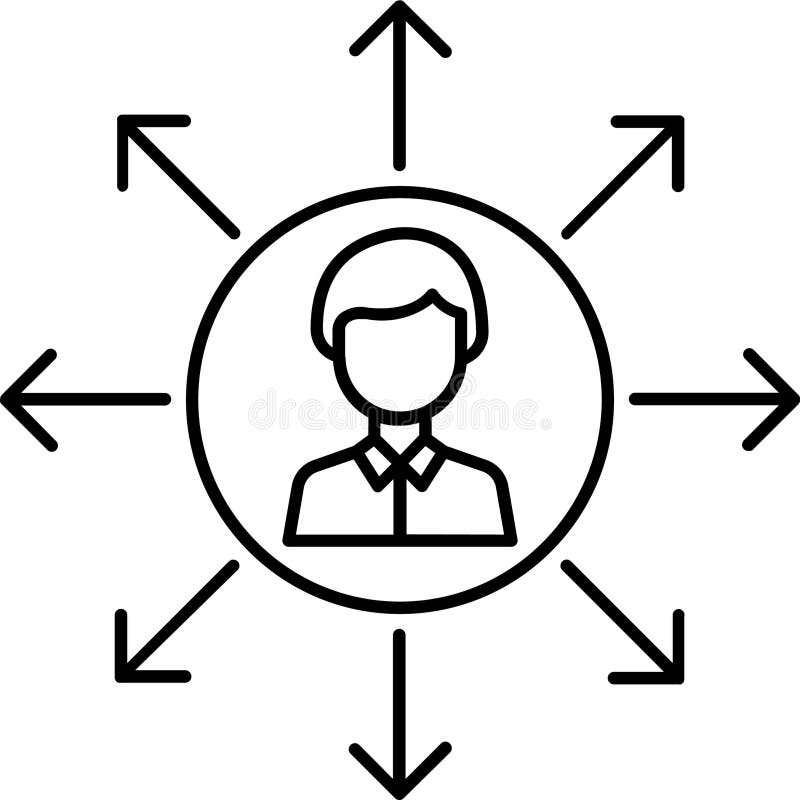 Account Change Outline Vector Icon that Can Easily Edit or Modify ...