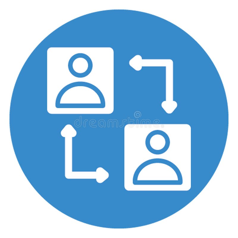 Employee Exchange Icon - Employee Transfer Icon Stock Vector ...