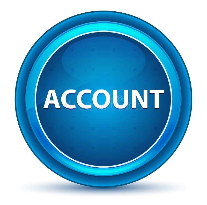 Account Eyeball Blue Round Button Stock Illustration - Illustration of ...