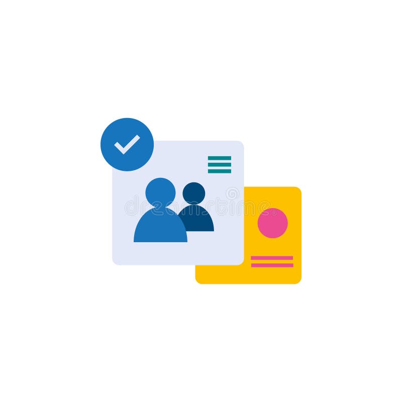 Account Flat Style Icon for User Admin Website or Social Media Vector ...