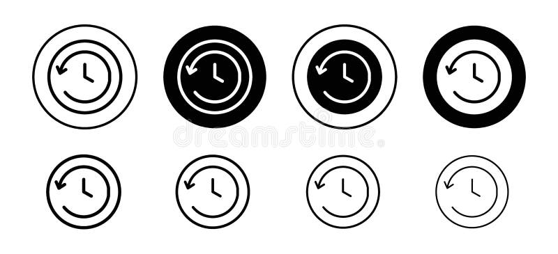 Account History Icon Vector Set Collection for Web Stock Vector ...