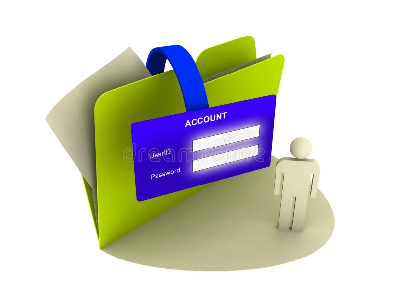 Account icon stock illustration. Illustration of folder - 10118454