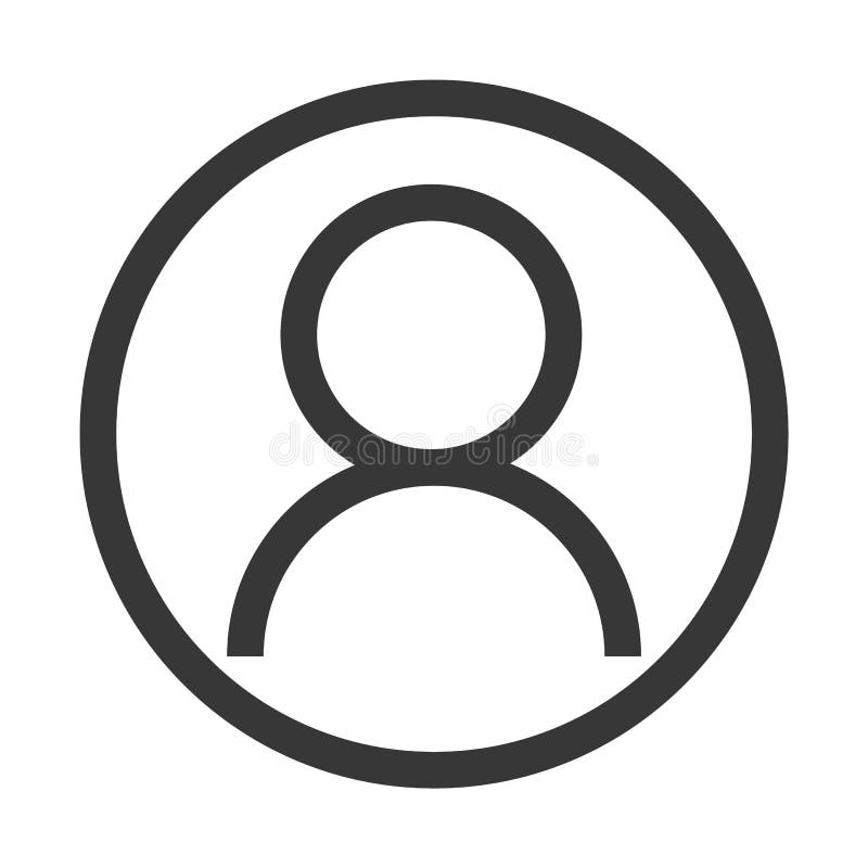 Account Icon Outline Vector Eps10. User Profile Sign Web Icon with ...