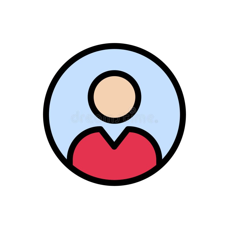 Account Vector Glyph Color Icon Stock Vector - Illustration of ...