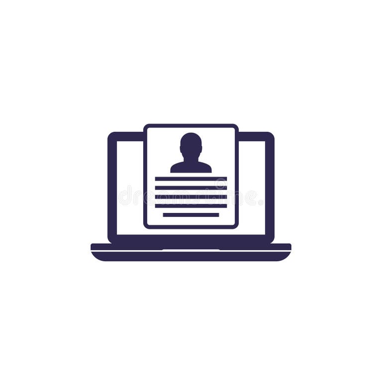 Account Info, User Profile, Personal Data Icon Stock Vector ...