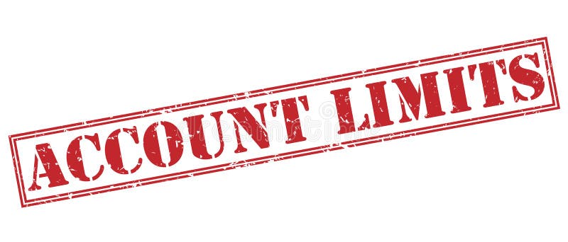 Account Limits Rubber Stamp Stock Illustration - Illustration of ...