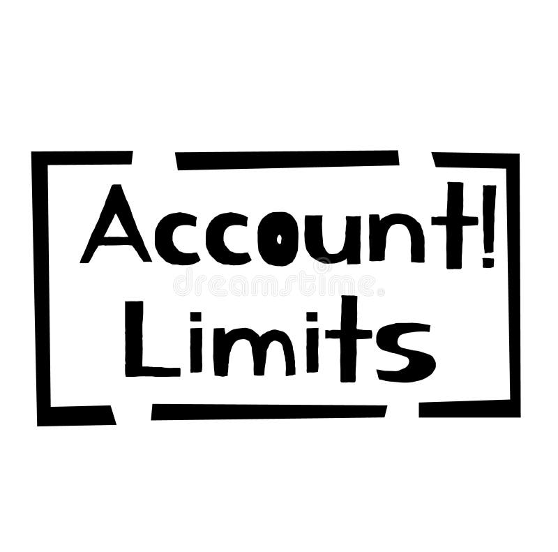 Account Limits Rubber Stamp Stock Vector - Illustration of chronicle ...