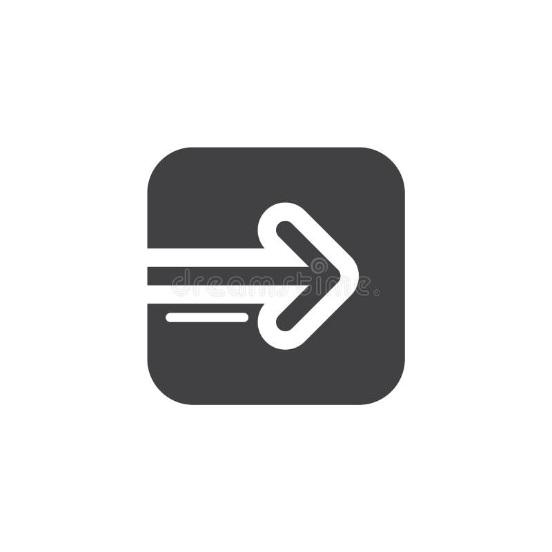 Account log in simple icon stock vector. Illustration of solid - 105931580