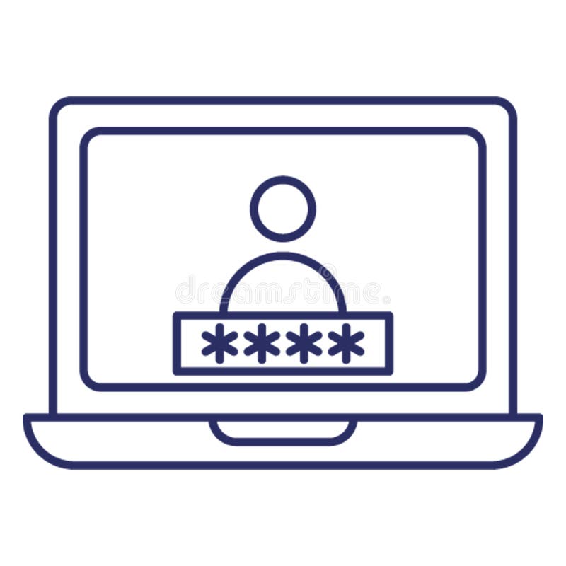 Authentication Vector Icon on White Background. Flat Vector ...