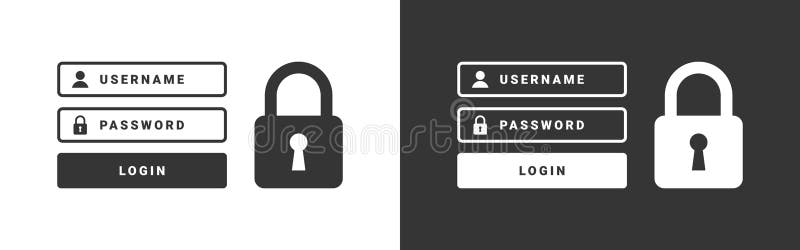 Account Login Form. Cybersecurity and Privacy Concepts To Protect Data ...