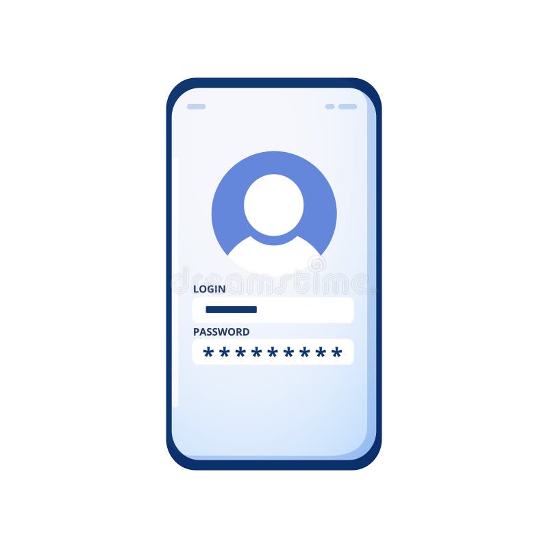 User Authorization Login Authentication Page Stock Illustrations – 823 ...