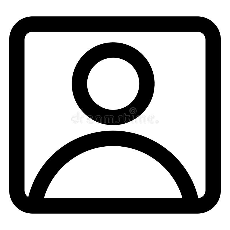 Account, Man Bold Vector Icon Which Can Be Easily Edited or Modified ...