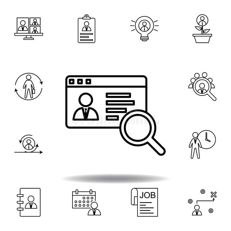 Account, Online Icon on White Background. Can Be Used for Web, Logo ...