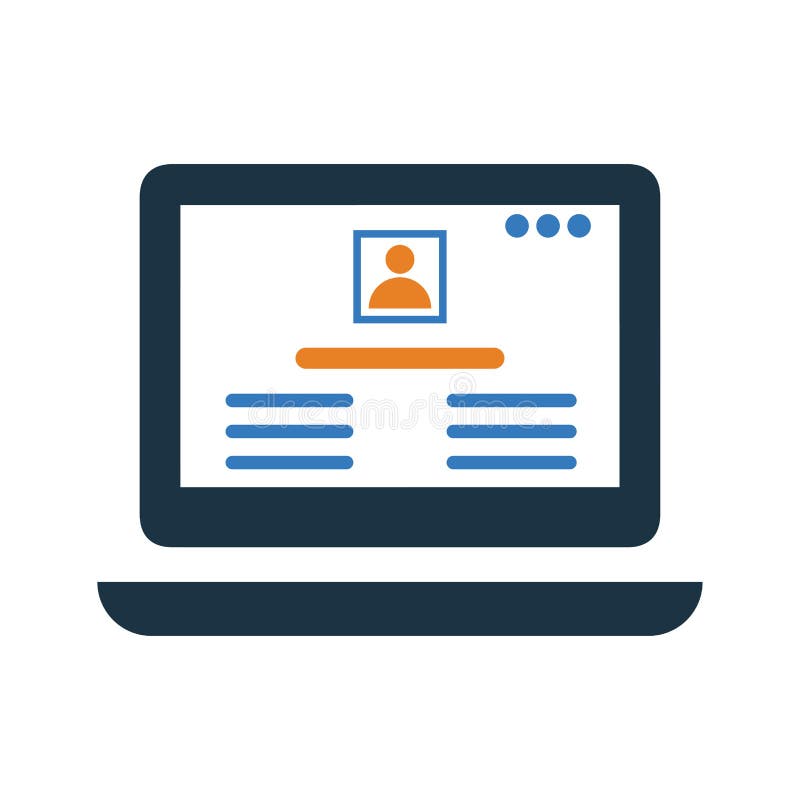 Account, Online Profile Icon. Simple Editable Vector Design Isolated on ...