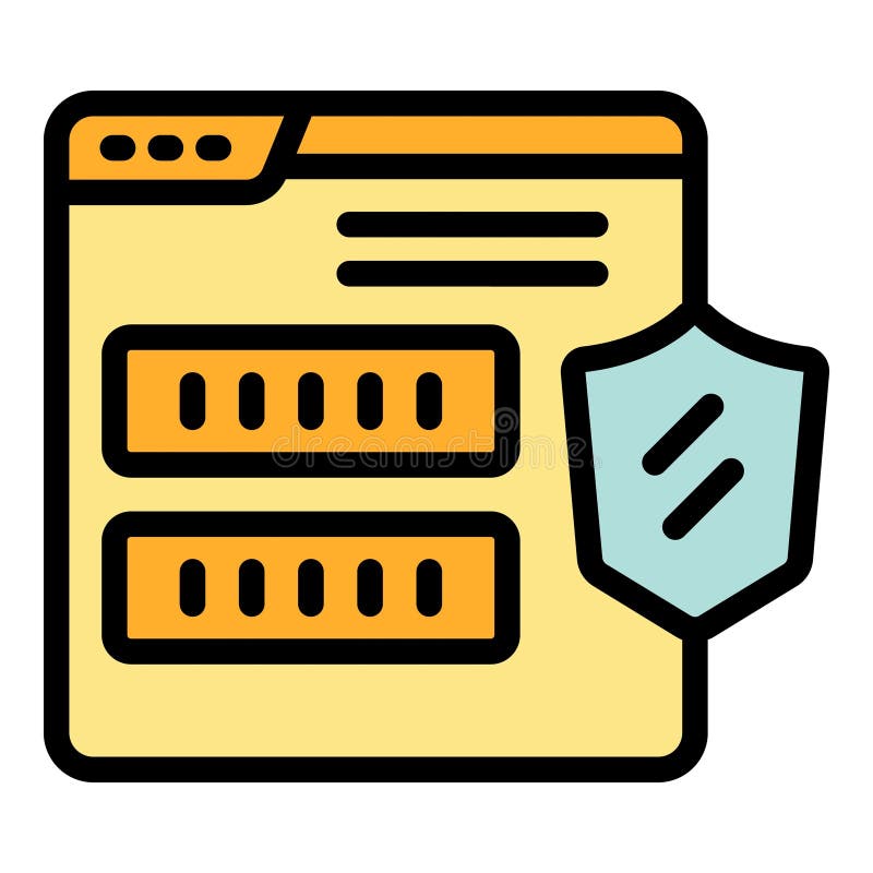 Account Online Registration Icon Vector Flat Stock Illustration ...