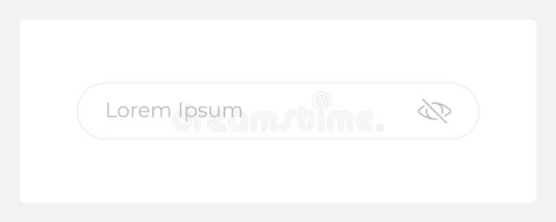 Account Password Ui Element Template Stock Vector Illustration Of