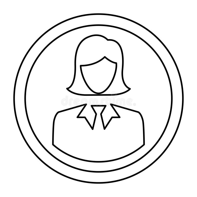 Account Profile Icon in Outline Style Stock Vector - Illustration of ...