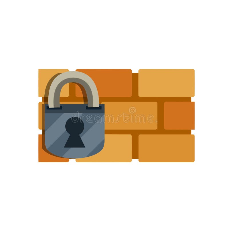 Account Protection and Security. Blocking the System Stock Vector ...