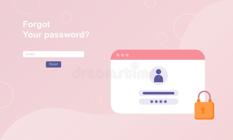 Account Protection. Vector Concept in Flat Design. Stock Illustration ...