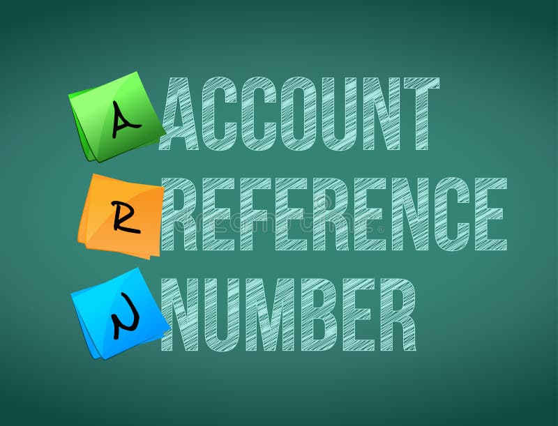 Account Reference Number Post Memo Chalkboard Sign Stock Illustration ...