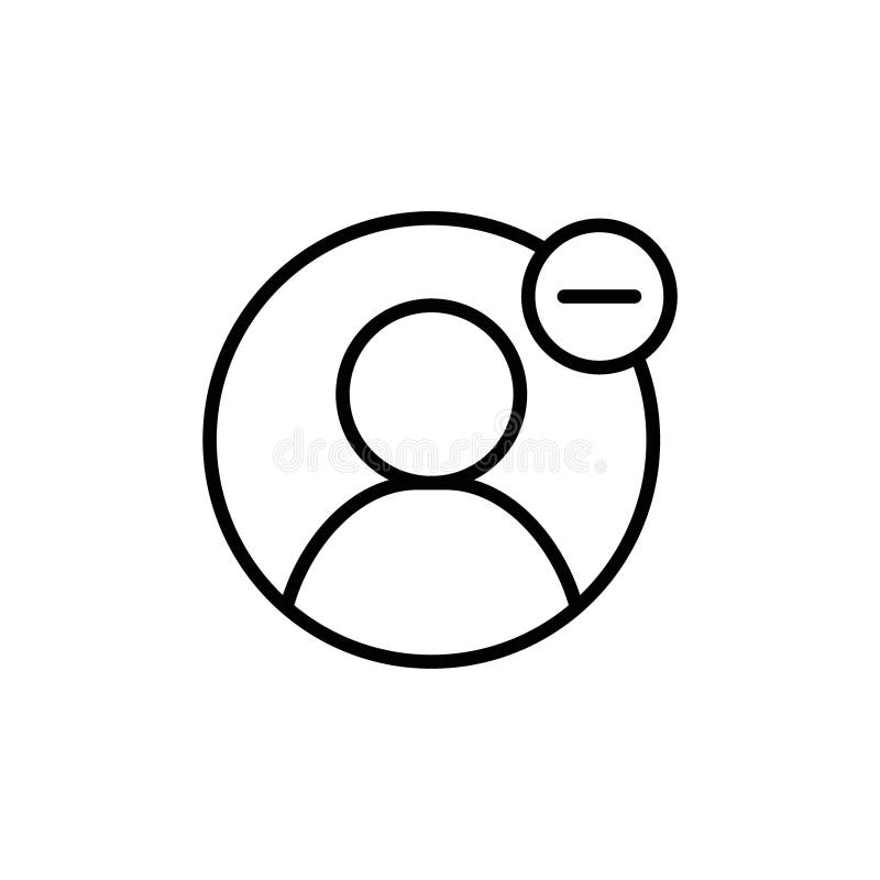 Account Remove User Icon for Profile Deletion and User Management Stock ... Account Remove User Icon for Profile Deletion and User Management Stock ...