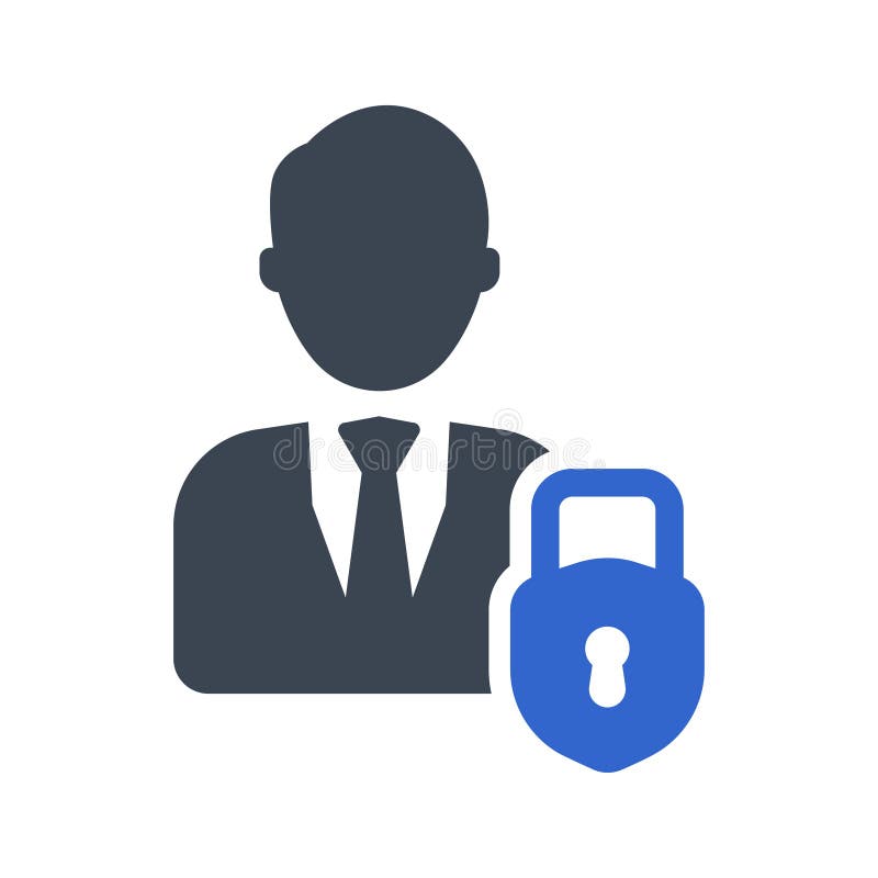 Account security icon stock vector. Illustration of secure - 205078572