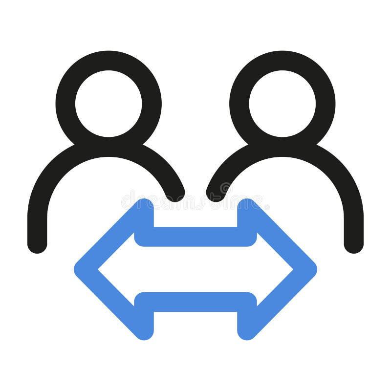 Account Switch, Person Change Icon. Exchange Partner Linear Vector ...