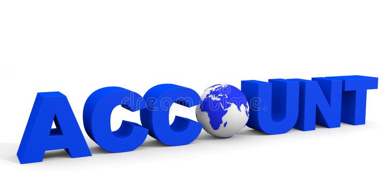 Account text stock illustration. Illustration of graphics - 15071975