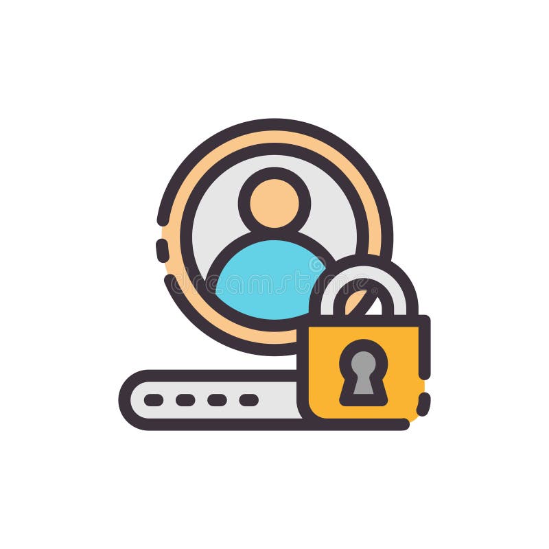 Account Utente Di Access Icona Di Colore Di Vettore Illustrazione ...